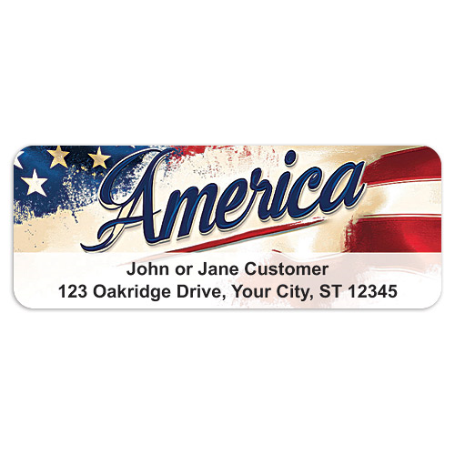 Celebrate America Address Labels | Walmart Checks